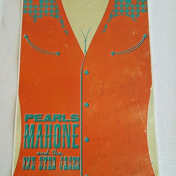 Art | Pearls Mahone The One Eyed Jacks Poster 17 X 11 Rare Gig Signed ...